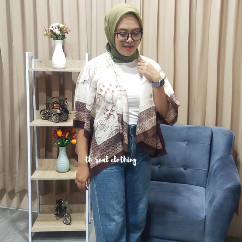 Jual | COD | OOTD outer scarf batwing / outer scarf model kelalawar ...