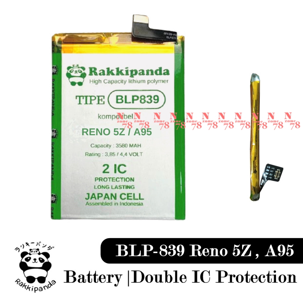 Jual Baterai Reno 5Z A95 BLP839 BLP-839 Double IC Protection | Shopee ...