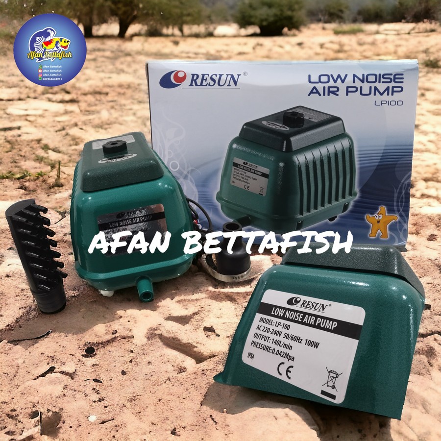 Jual Resun Aerator LP100 LP 100 / Low Noise Air pump / Pompa Udara ...