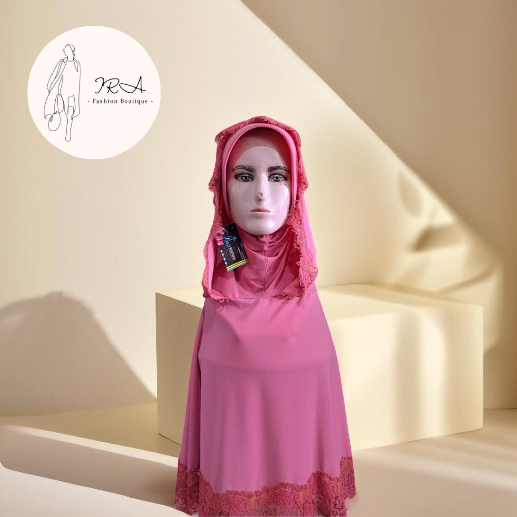 Jual Jilbab Renda - Jilbab Instan Trend - Ira Boutique | Shopee Indonesia