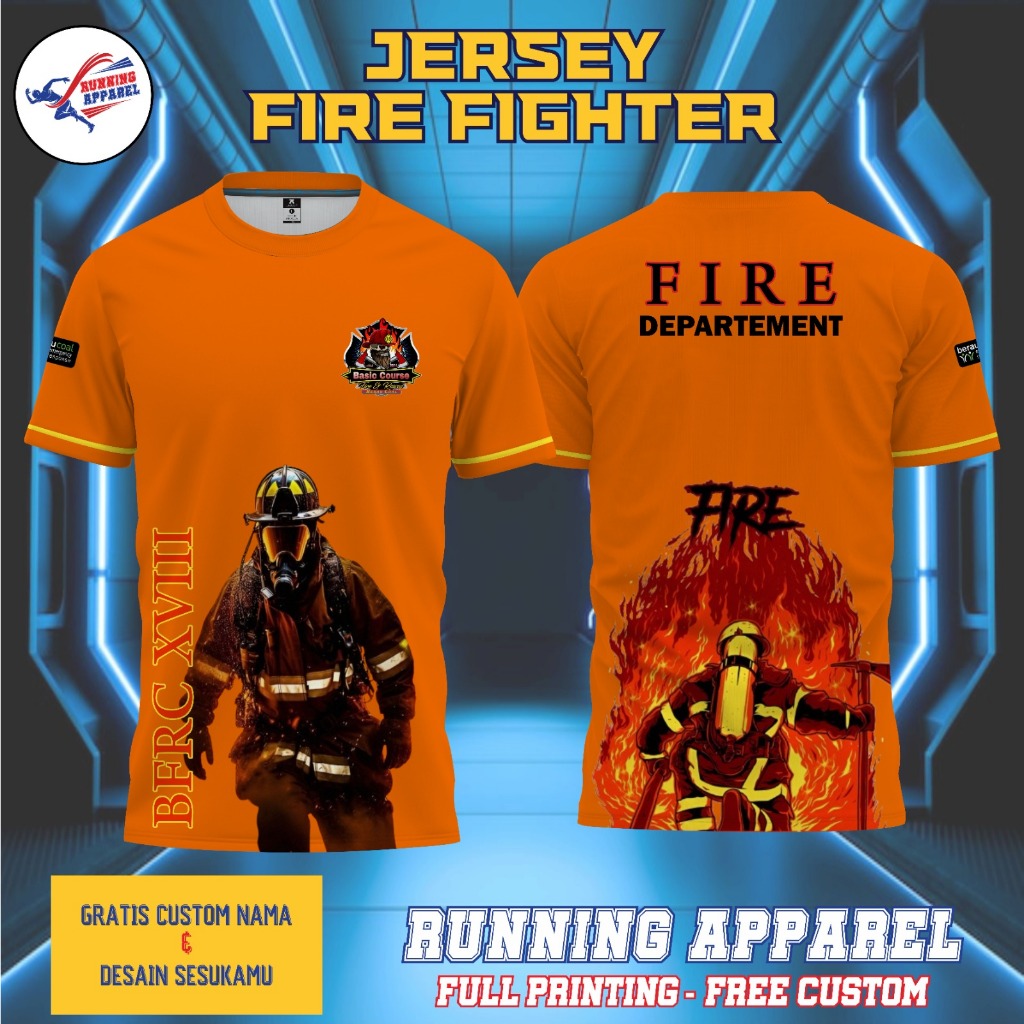Jual Baju Jersey DAMKAR FIRE FIGHTER Terbaru , Jersey Olahraga Berbahan ...