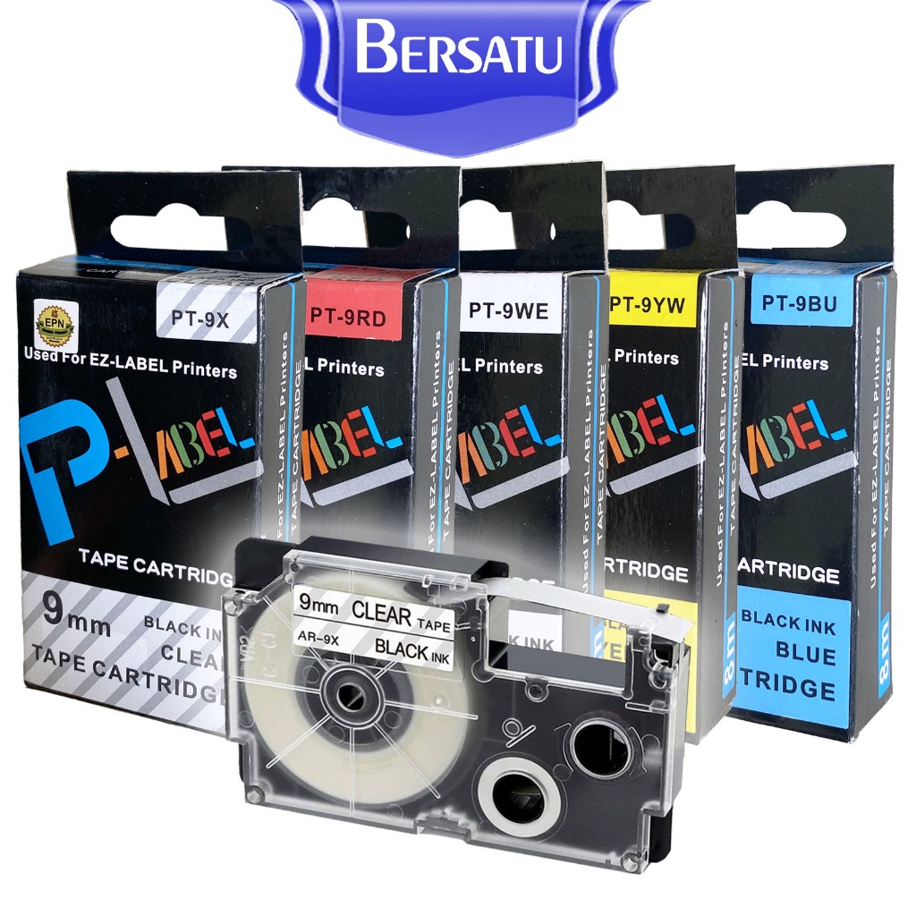 Jual Label Tape Casio / LABEL IT Cartridge Refill P-Label Compatible ...