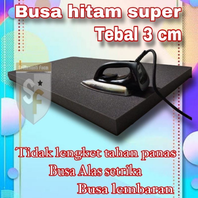 Jual Busa lembaran.Busa alas setrika (BUSA HITAM).Alas setrika Tampa ...