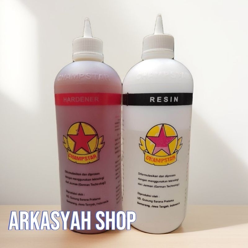 Jual LEM BINTANG EPOXY HARDENER RESIN NEW FULL 1 KG(LEM KAYU LEM 2 ...