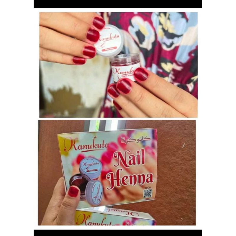 Jual hena kuku kunukuta BPOM Original 1 lusin isi 12 pot | Shopee Indonesia