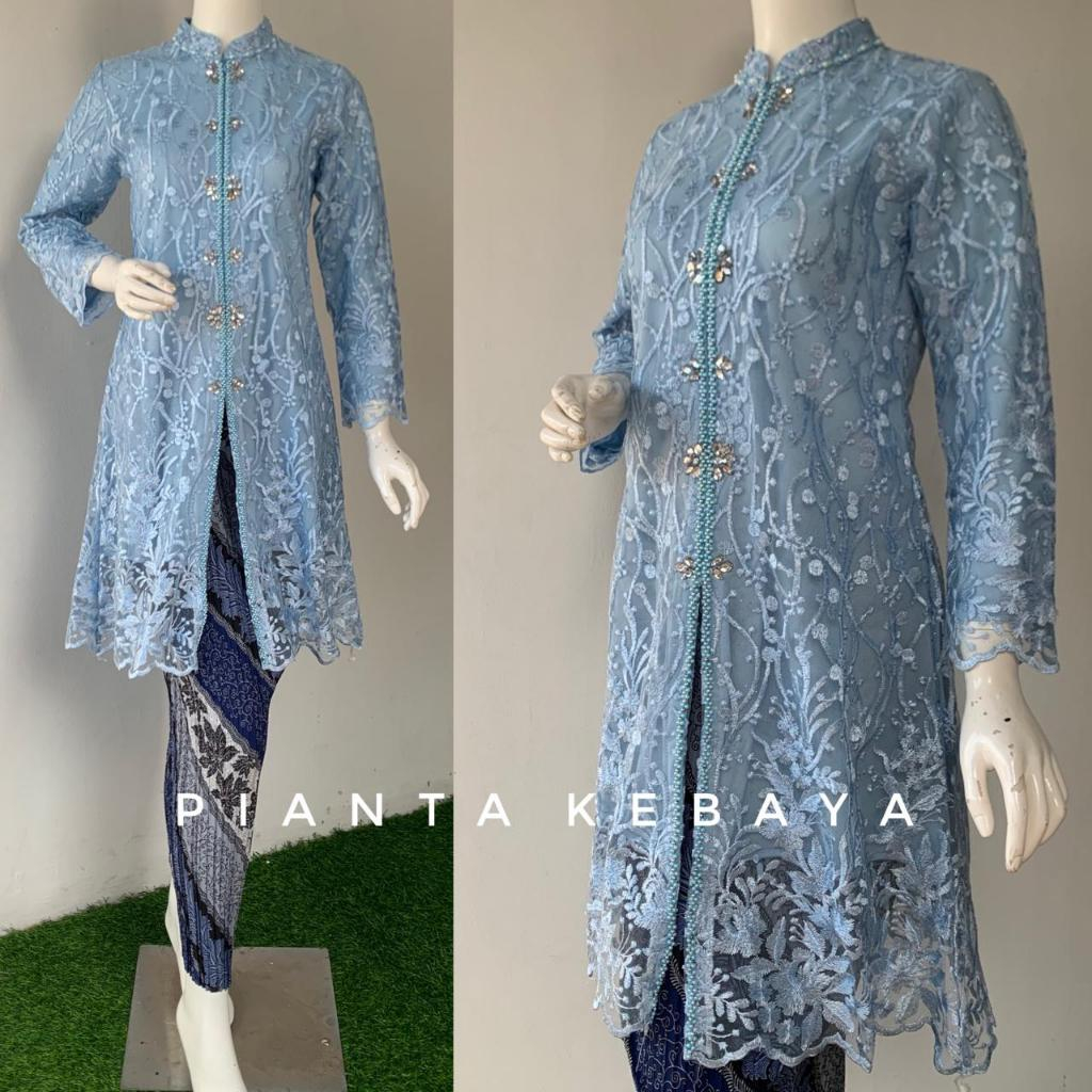 Jual Kebaya tunik mewah part 1 tille payet mutiara | Kebaya sanghai ...