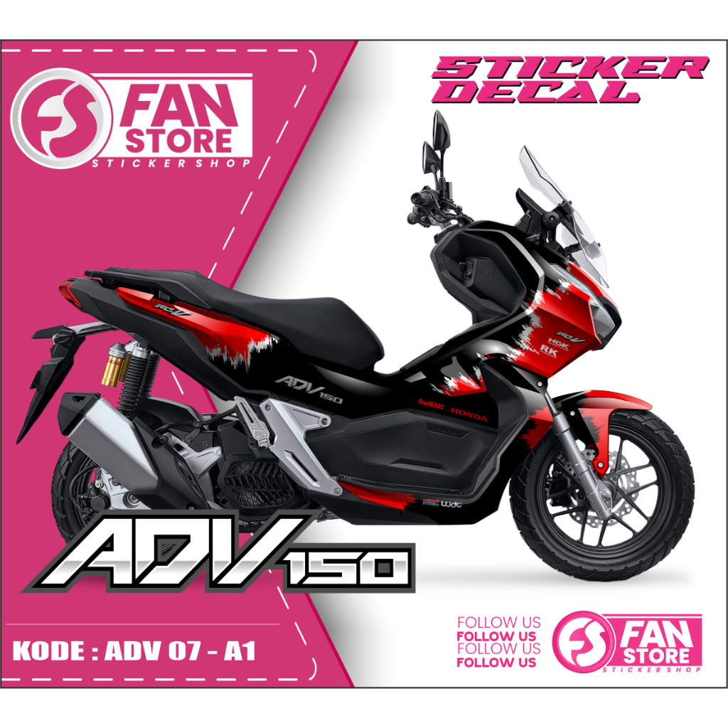 Jual Decal ADV Full Body Sticker ADV 150 Fullbody Striping ADV Decal ...