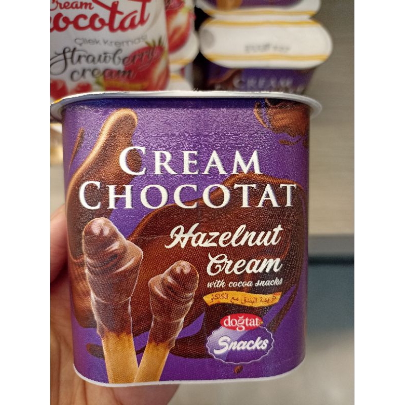 Jual Dogtat 55Gram (cream cho straw & Cho hazelnut) | Shopee Indonesia