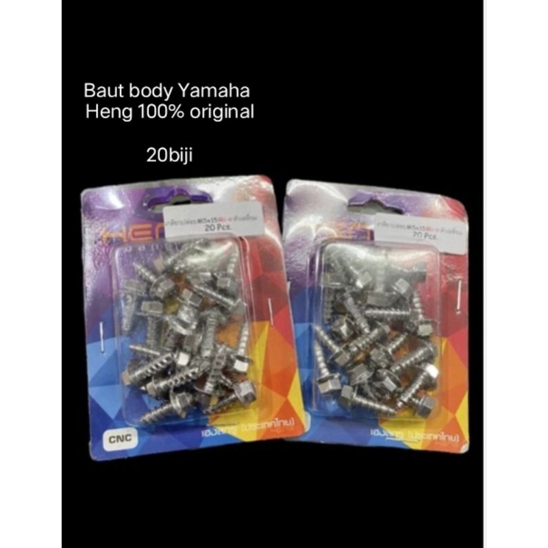 Jual Baut body Yamaha 2 kunci 1 pack isi 20 original Thailand | Shopee ...