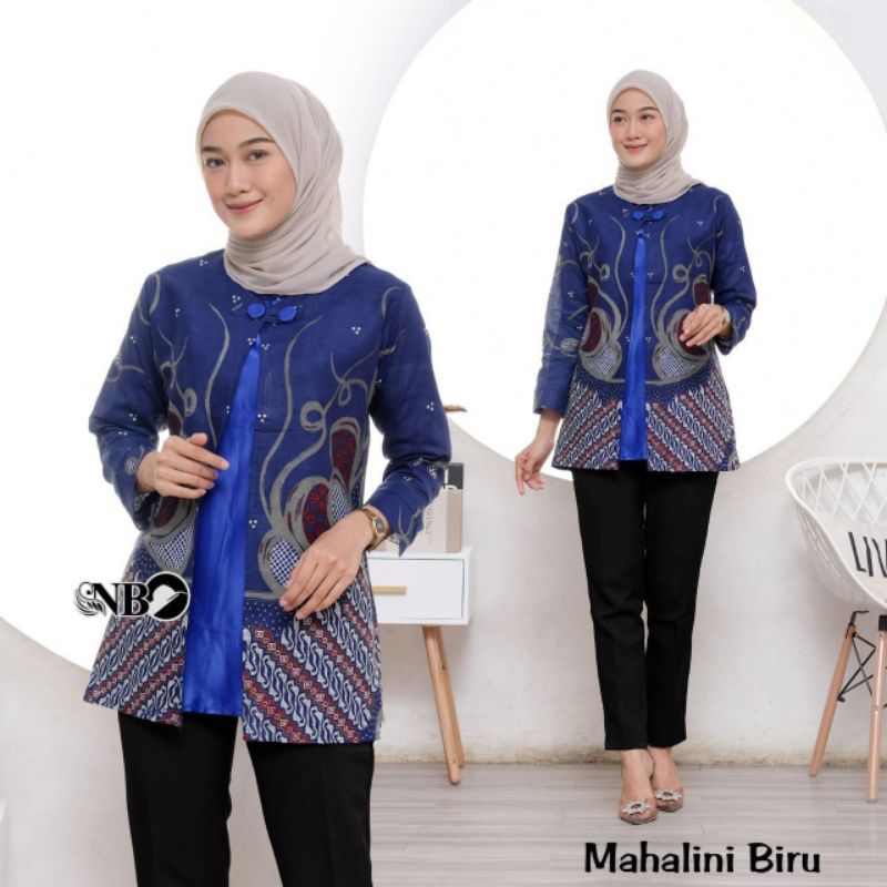 Jual Baju Batik Wanita Modern Terbaru Model Bolero Blouse Batik Kerja ...