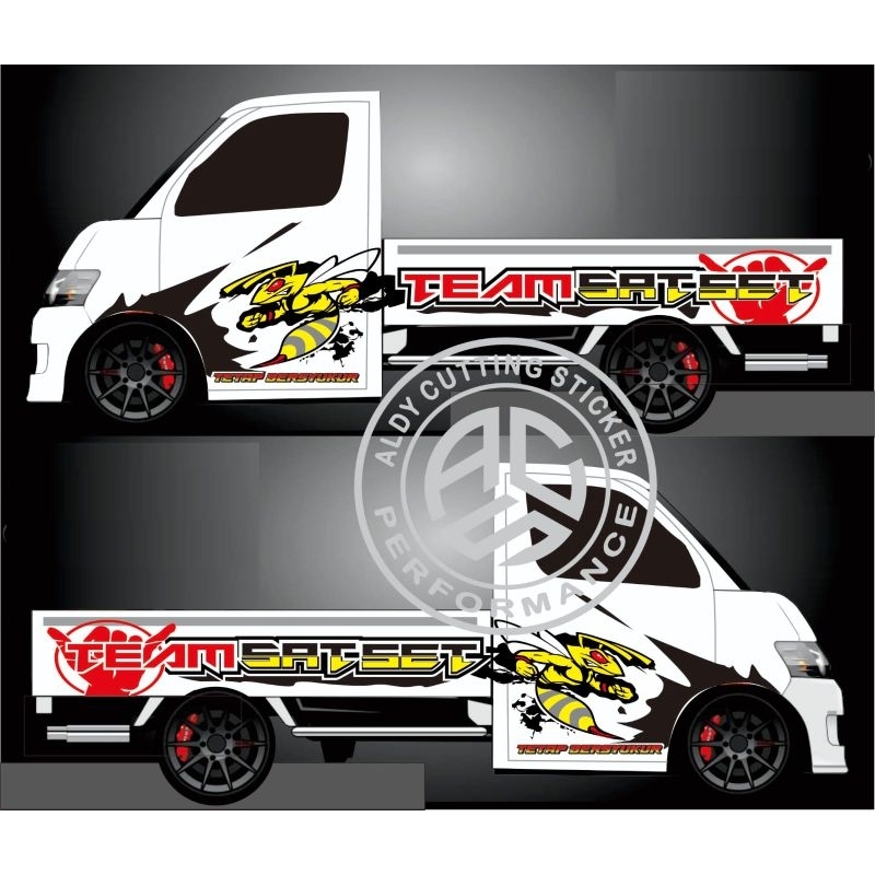 Jual STICKER CUTTING STICKER MOBIL PICK UP GRANDMAX DLL READY STOCK ...