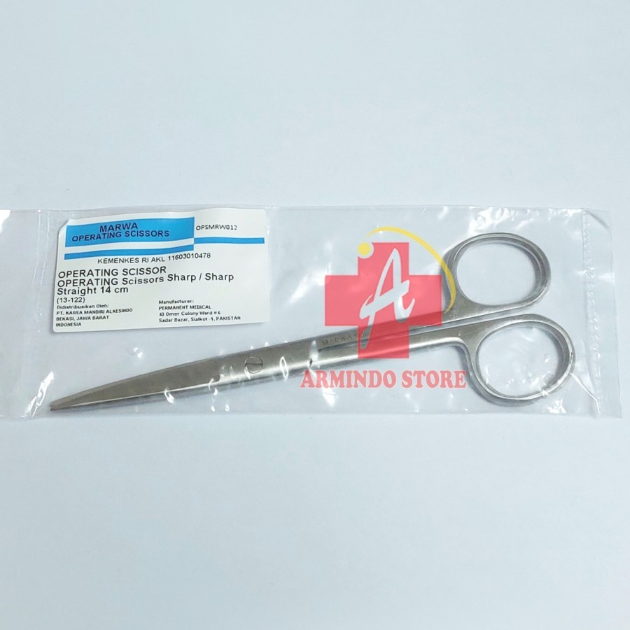 Jual Gunting Bedah Tajam Tajam Lurus 14cm | Tajam Tajam Bengkok 14cm ...