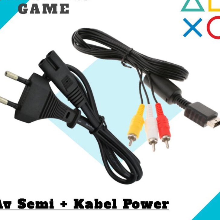 Jual Harga Istimewa PAKET Kabel AV Semi PS2 kabel rca Kabel Power PS1 ...