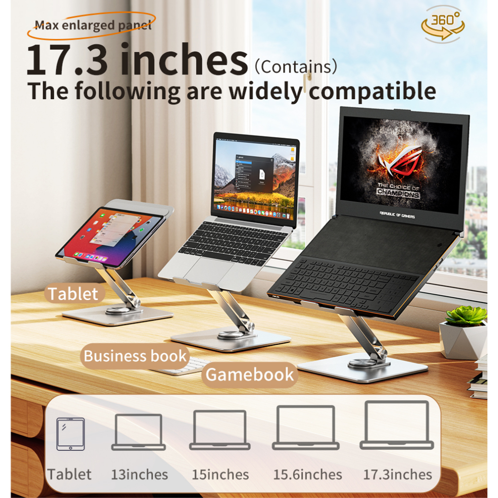 Jual JOPREE P30 Metal Stand Rotate for Laptop Notebook Macbook Tablet ...