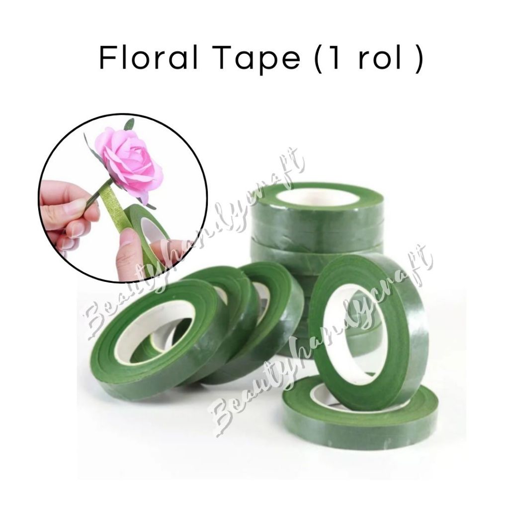 Jual Floral tape selotip bunga lebar 1/2 inch PER ROL | Shopee Indonesia