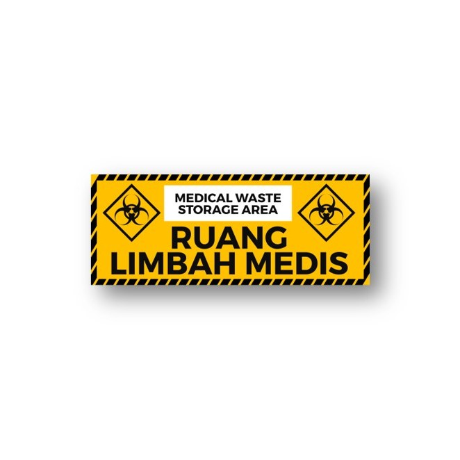 Jual Stiker Ruang Limbah Medis | Stiker Medical Waste | Stiker Bahan ...