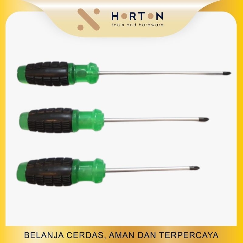 Jual Obeng Runcing Gagang Karet / Obeng Magnet / Screwdriver Magnet ...