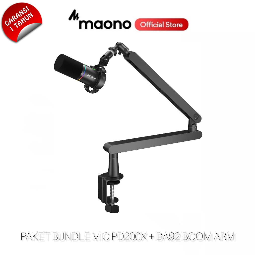 Jual MAONO PD200X Paket Bundle with BA92 Boom Arm Microphone Dual Mode ...