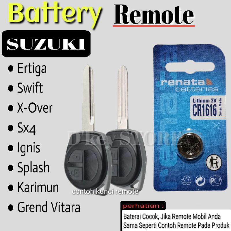 Jual Baterai Battery Batrai Batre Untuk Kunci Remote Remot Mobil Ertiga ...