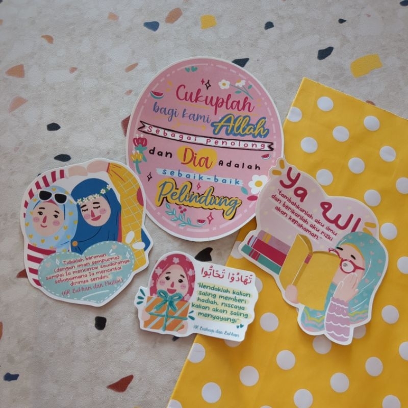 Jual Stiker Jurnal Islami Muslimah Quote Hadist Doa | Shopee Indonesia
