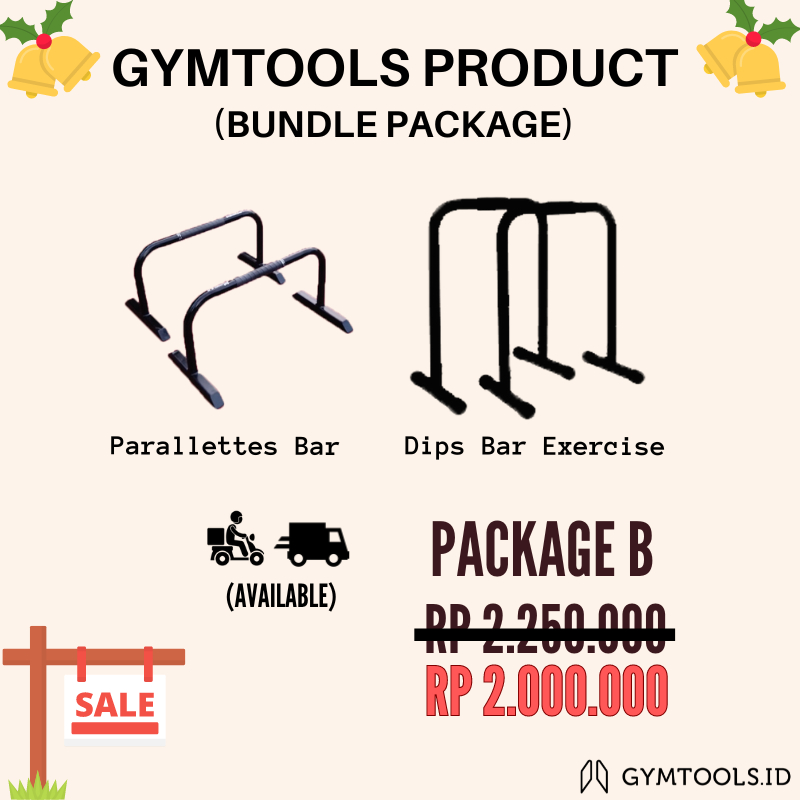 Jual PACKAGE B (Dips Bar + Parallettes Bar) | Shopee Indonesia