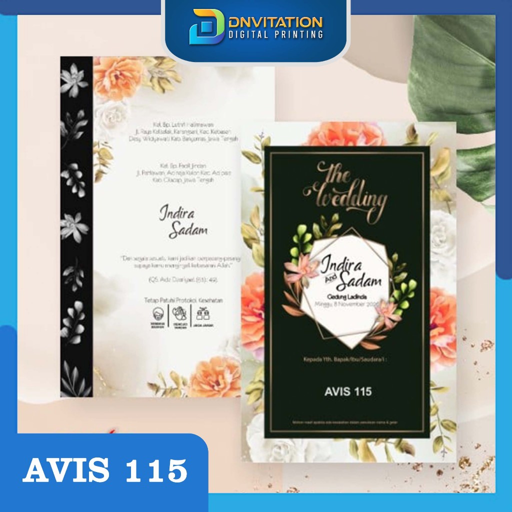 Jual UNDANGAN AVIS 115 // PLUS CETAK | Shopee Indonesia