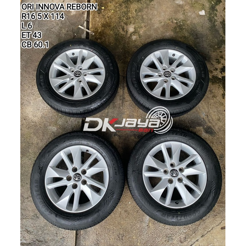 Jual VELG ORI INNOVA REBORN R16 5x114 + BAN 205/65/16 Goodyear Super ...