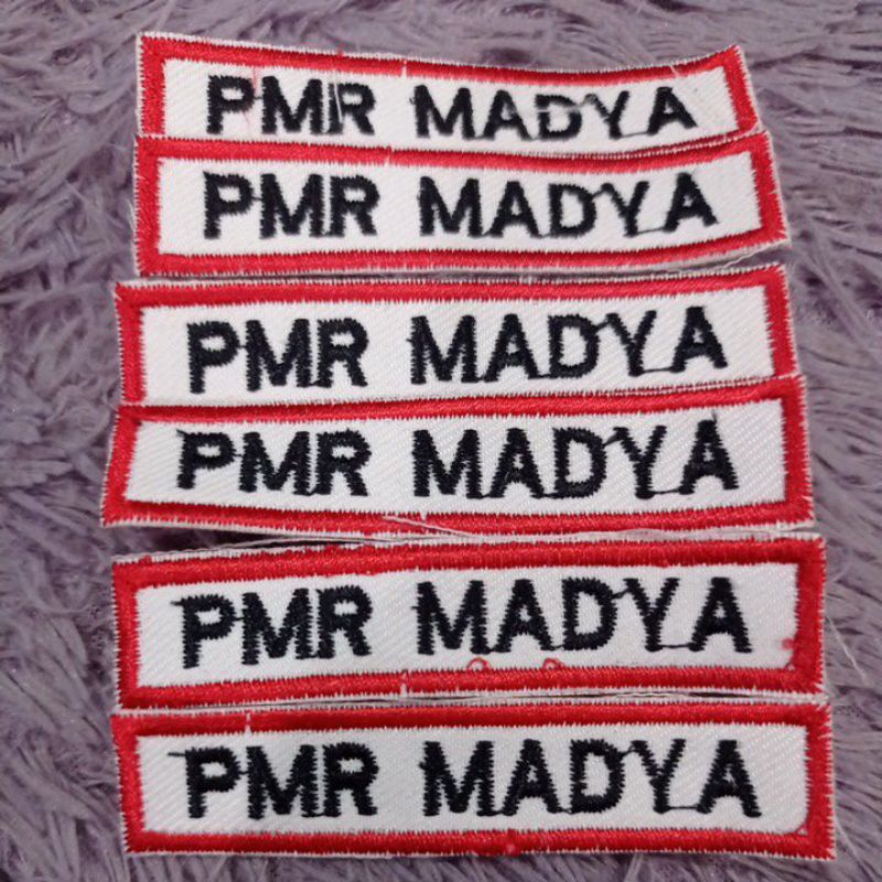 Jual Badge bordir PMI PMR wira madya lengkap bet pmr madya | Shopee ...