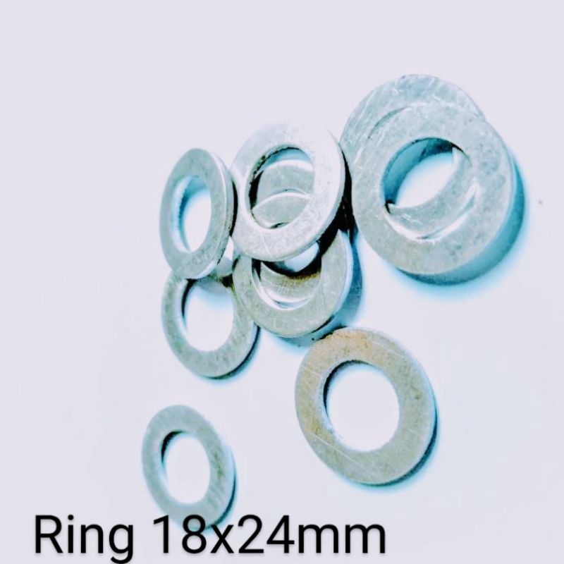 Jual RING ALUMUNIUM M18 atau ukuran diameter 18mm tebal 1mm isi 50pcs ...