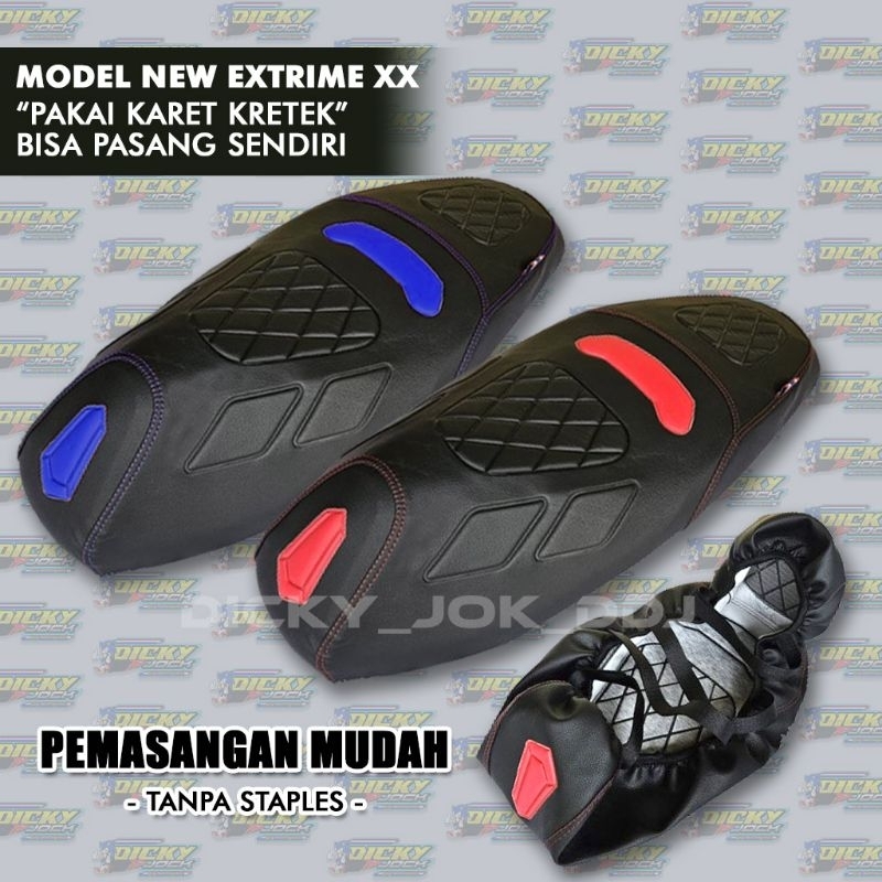 Jual Cover Jok Motor Model NEW EXTRIME Pelindung Jok Motor (PAKAI KARET ...