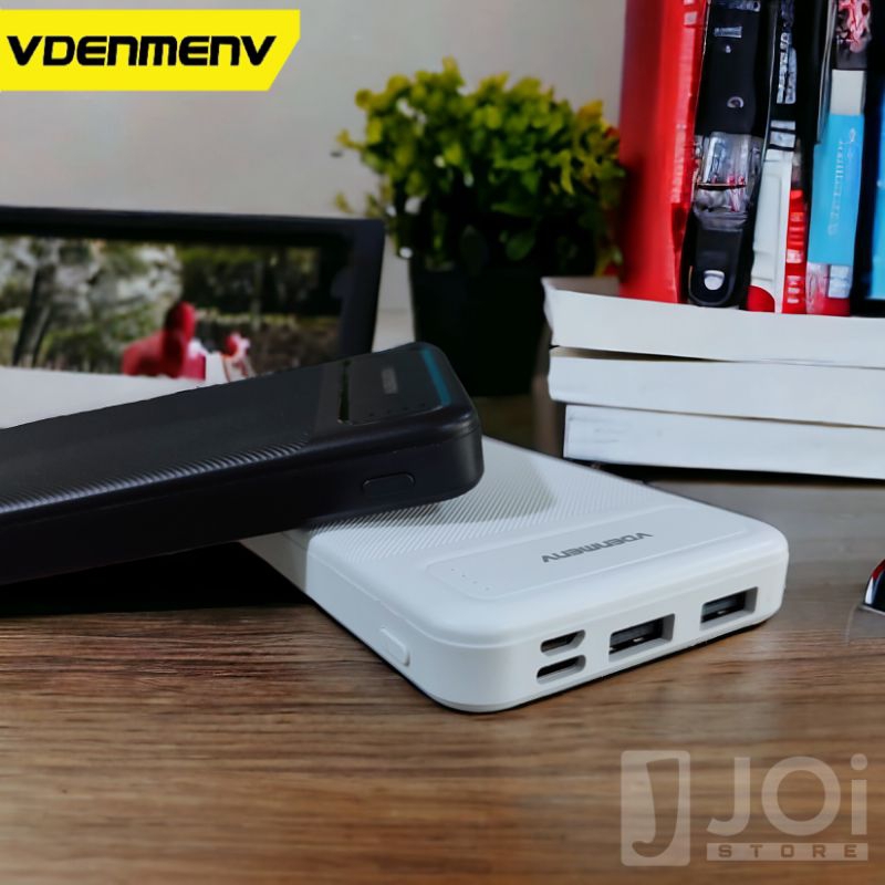 Jual Powerbank 10000mAh VDENMENV DP09 Dual Output 2.1A & Dual Input Type-C / Micro | Shopee ...