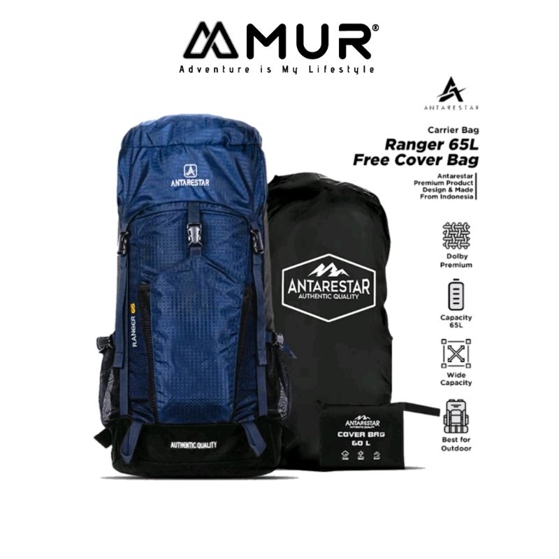 Jual Tas Ransel Gunung Carrier Plus Rain Cover Antarestar Hiking ...
