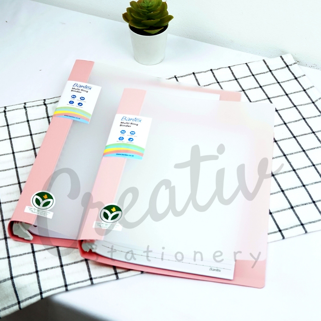 Jual BANTEX New A5 B5 Trendy Multi Ring Binder 20 26 Ring - 3524 ...