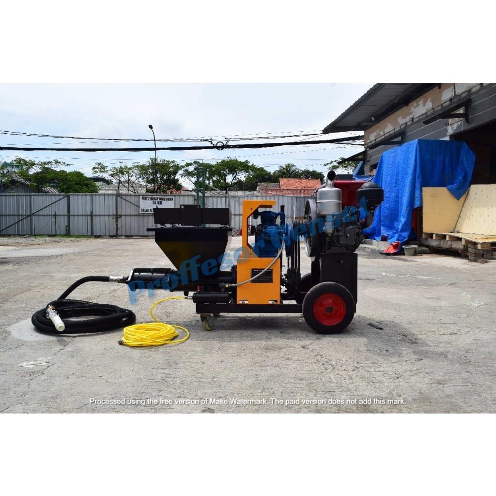 Jual Alat plester tembok mortar plastering machine Diesel TSUZUMI TMS-D ...