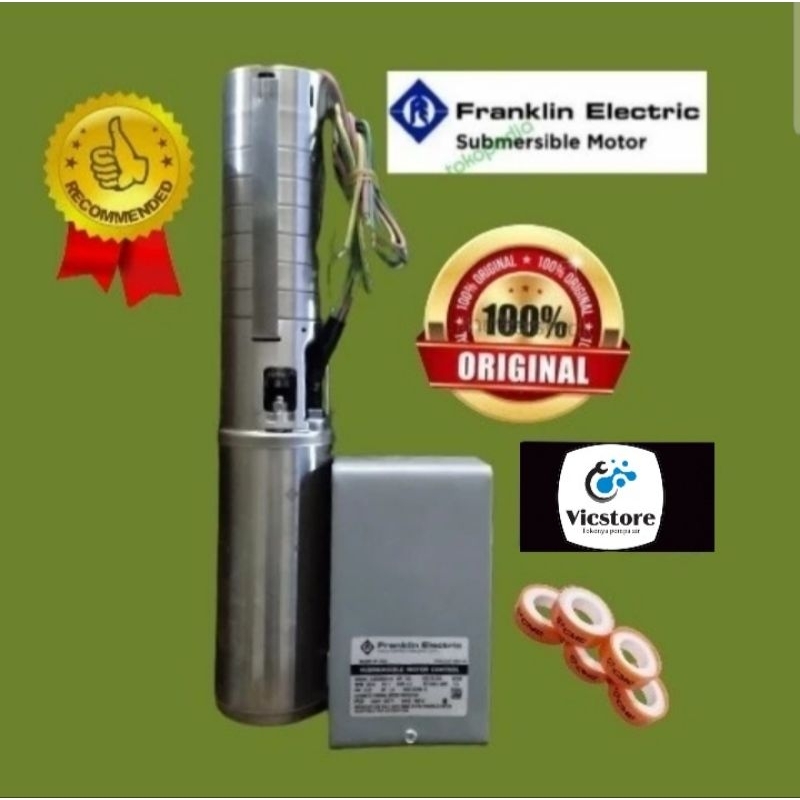Jual Pompa satelit Franklin asli 0.5hp 1phase 0.37kw 4inch submersible ...