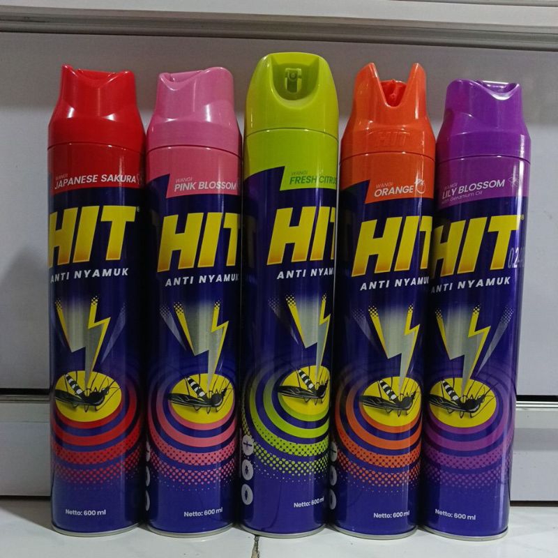 Jual [PROMO] HIT Semprot 600ml jumbol / Obat Nyamuk Semprot / HIT spray ...