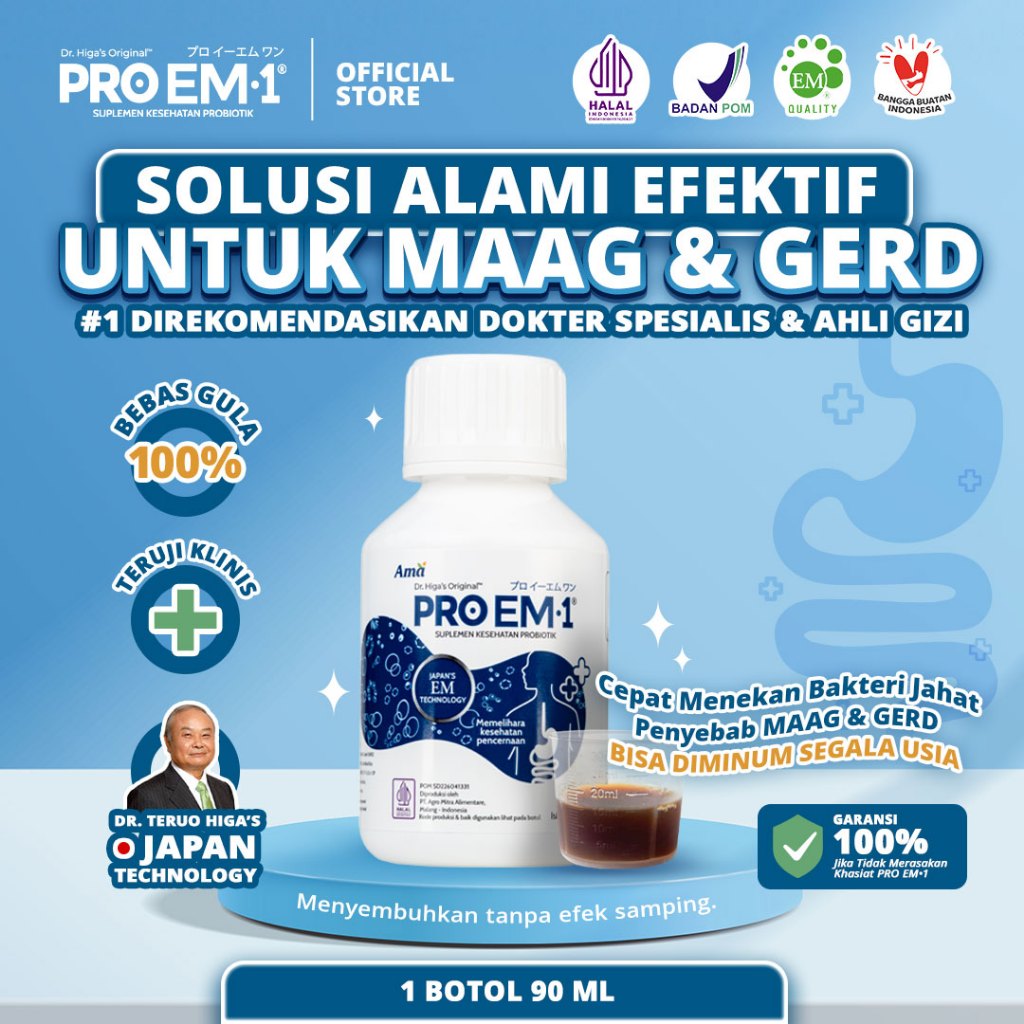 Jual Suplemen Kesehatan Probiotik Anak PROEM1 Bakteri Baik Mengatasi ...