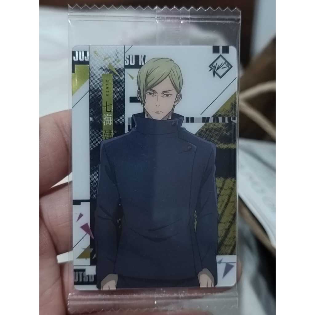 Jual Jujutsu Kaisen Kento Nanami Wafer Card 5-04 C Holo Japan Bandai ...