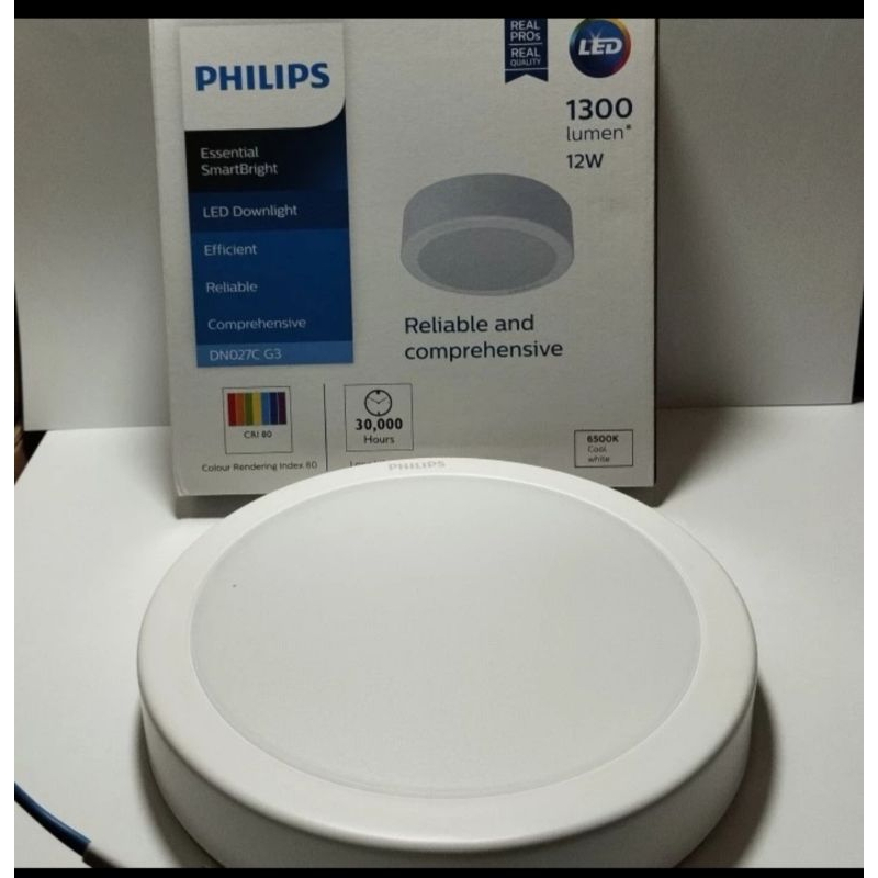 Jual PHILIPS DN027C Lampu LED Downlight Outbow Tempel Plafon Baut Dak 9W 12W 15W 19W | Shopee ...