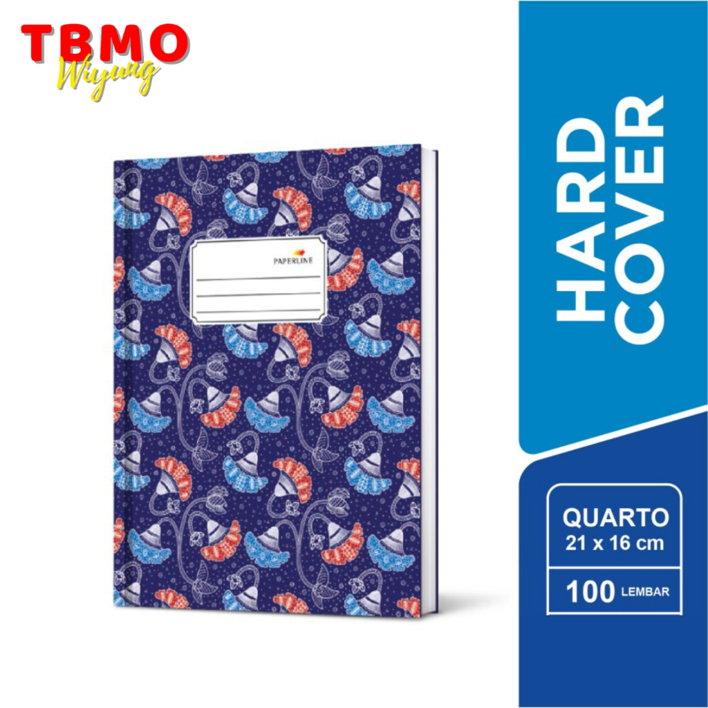 Jual TBMO Buku Hard Cover Paperline Quarto Isi 100 Lembar | Shopee ...