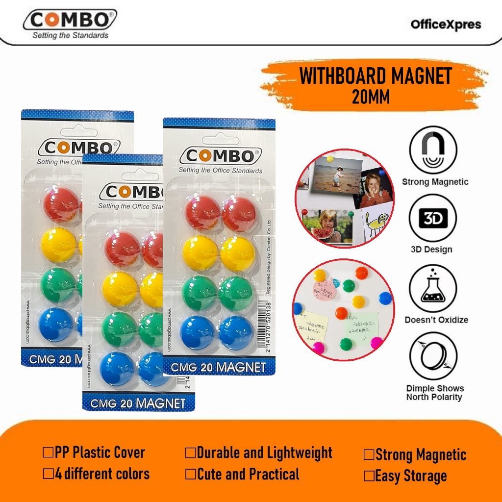 Jual Magnet Papan Tulis / Maghnet Papan Whiteboard 20mm Combo / Magnet ...