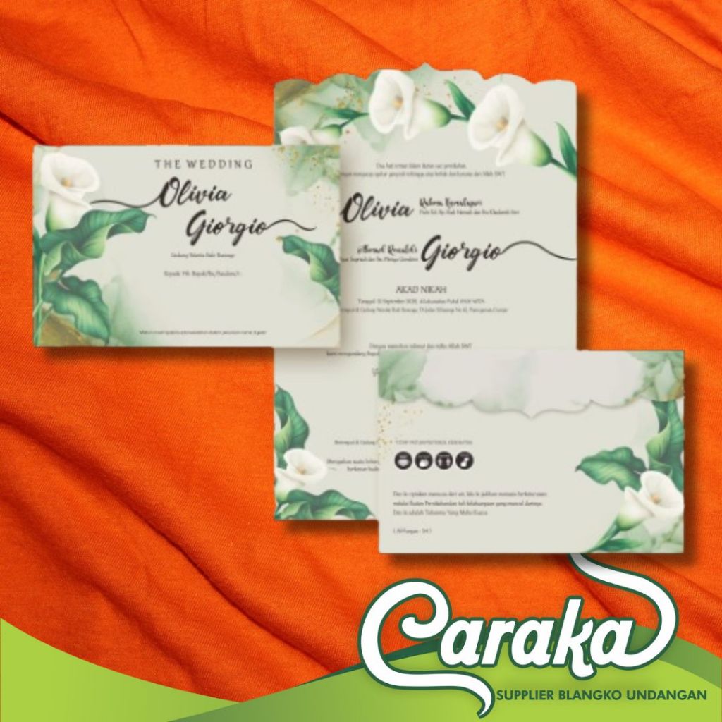 Jual Kartu Undangan Pernikahan atau Kertas Undangan atau Blangko ...
