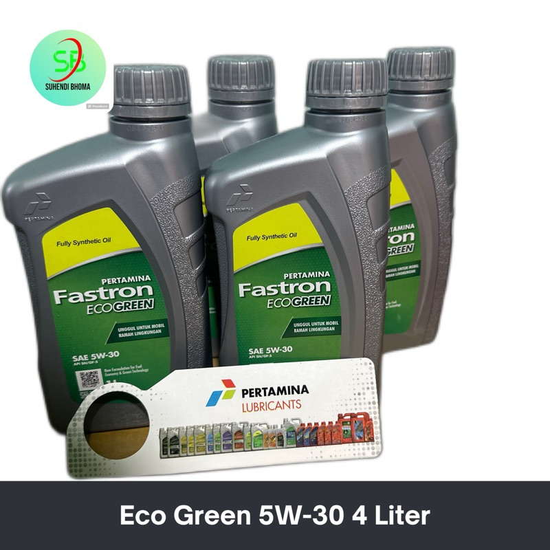 Jual Oli mesin Eco Green SAE 5W-30 4 Liter ( 4 BOTOL ) | Shopee Indonesia