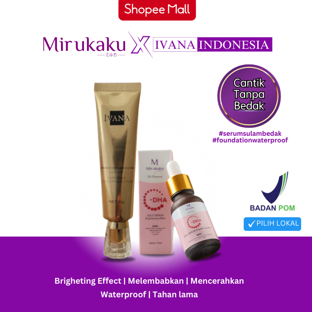 Jual Promo Bundling Mirukaku Serum x Ivana Foundation | Shopee Indonesia