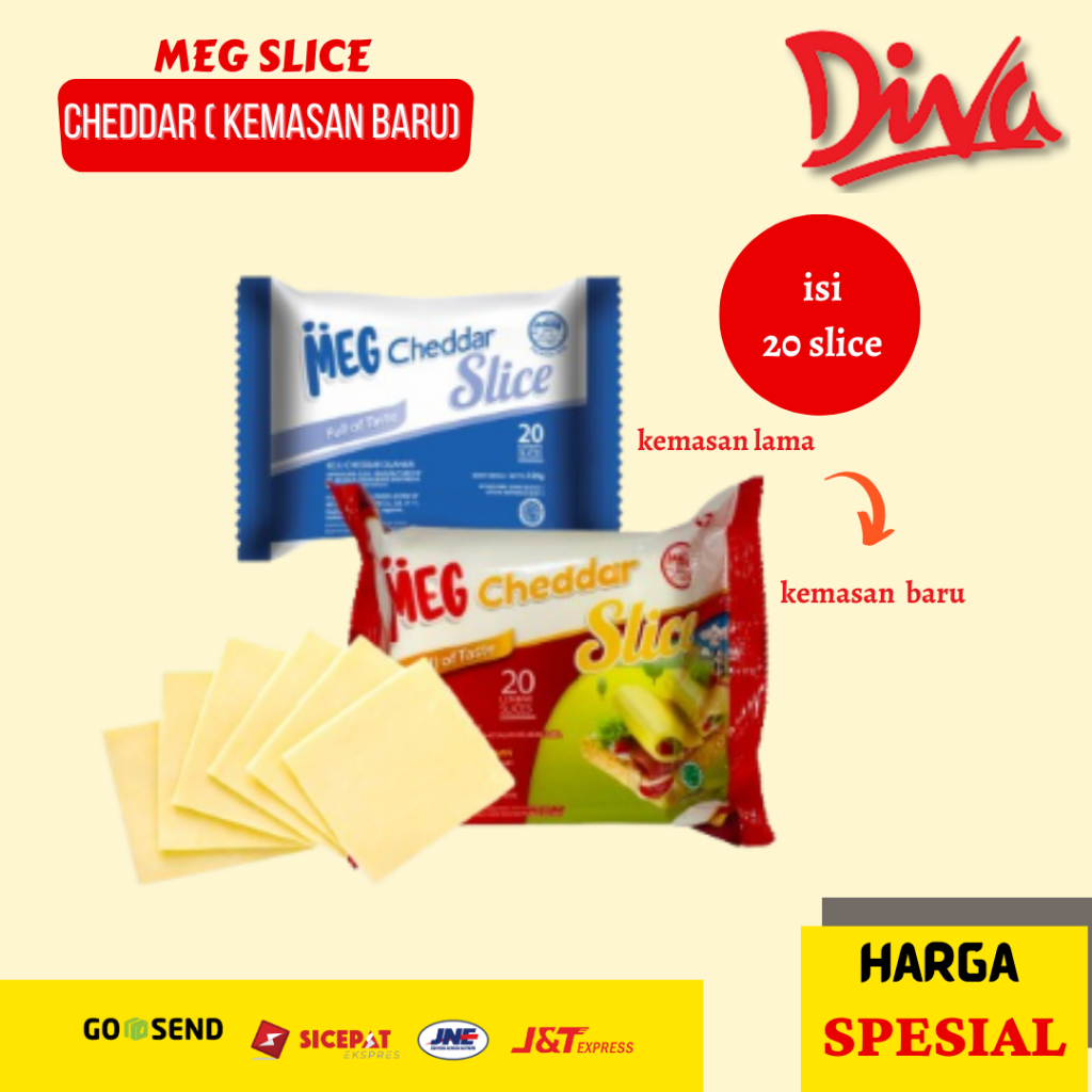 Jual Meg Cheddar Slice Biru - 20S Kemasan baru | Shopee Indonesia