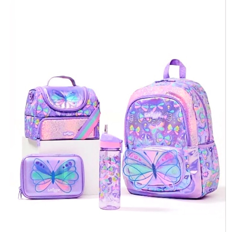 Jual BACKPACK SD SMIGGLE FLUTTER BUTTERFLY ZIPPER YKK TEBAL KOKOH ...