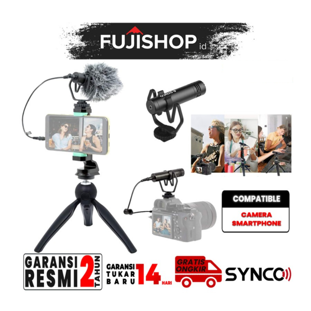 Jual Synco Mic M1P Synco Mic M1 Paket Microphone Garansi Resmi | Shopee Indonesia