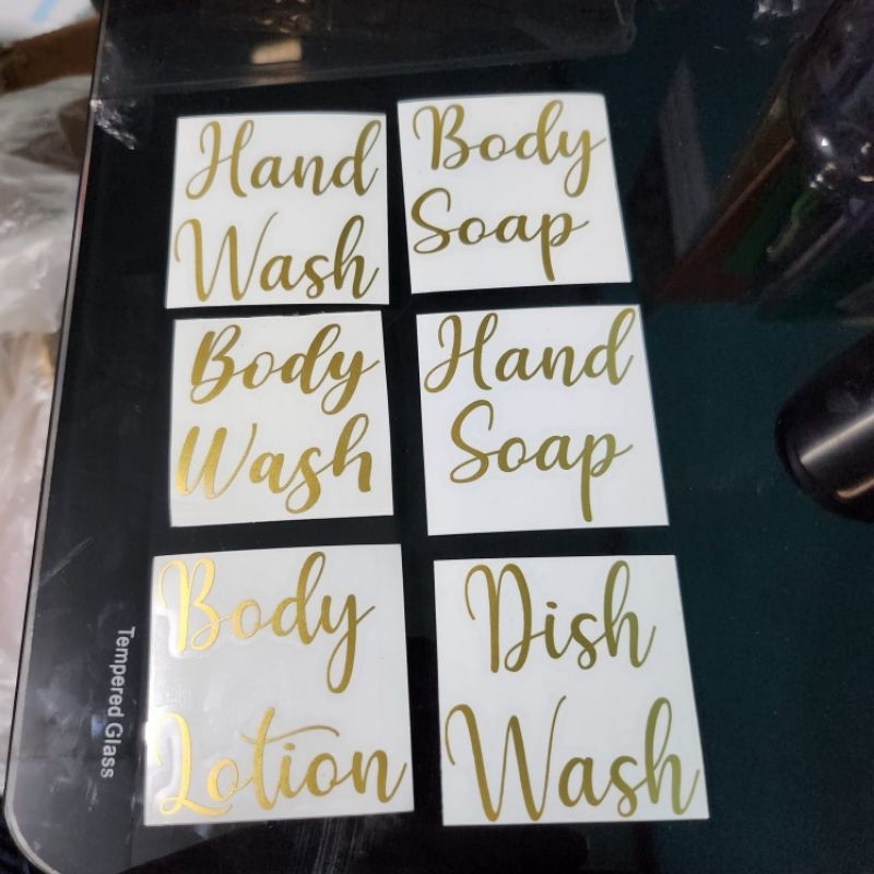 Jual STIKER CUTTING LABEL BATHROOM / KAMAR MANDI SABUN,BODY WASH ...