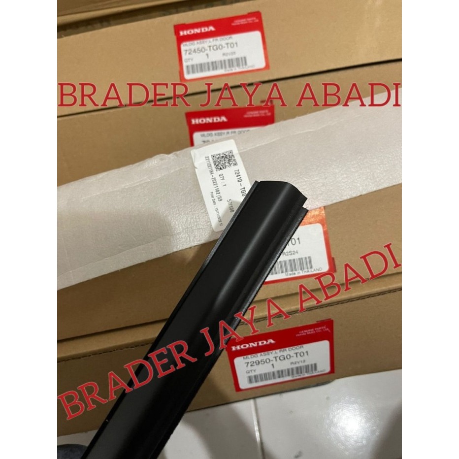 Jual LIST PELIPIT JENDELA KACA LUAR MOLDING KARET PINTU LIS WATER STRIP JAZZ GE8 TYPE S RS 2008 ...