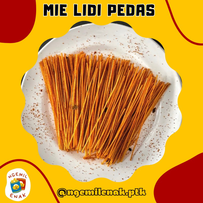 Jual MIE LIDI PEDAS DAUN JERUK 500GRAM / MI LIDI PEDAS 1/2kg | Shopee ...